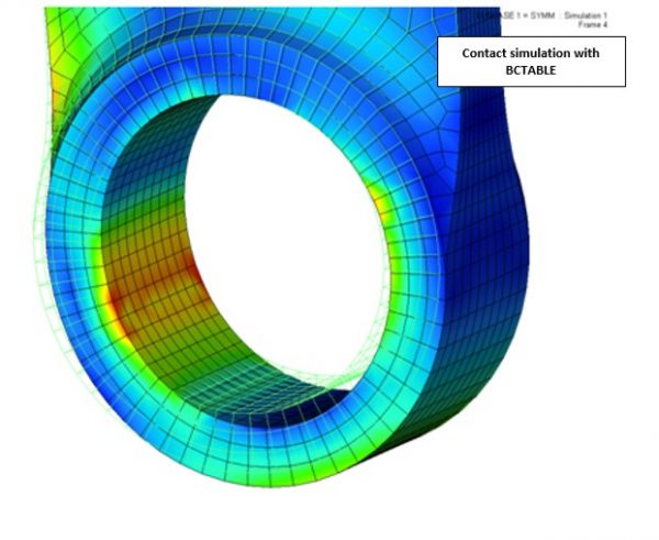 How to create Contacts with a BCTABLE Card by NASTRAN SOL101