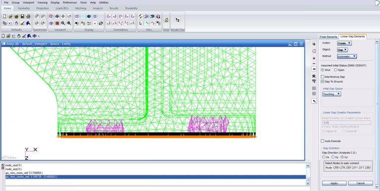 Contact simulation with MSC/Nastran